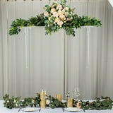 Balsa Circle 40" Clear Over The Table Rectangular Acrylic Flower ...