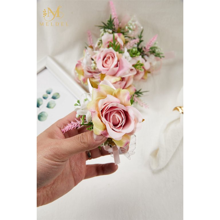 Pink Rose Wrist Corsage
