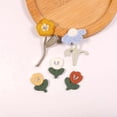 13pcs decorative embroidery cloth stickers diy polyester multi-color ...