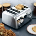 MegaChef 4 Slice Wide Slot Toaster with Variable Browning in Silver ...