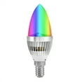E14/E12 3W RGB LED Color Changing Candle Light Lamp Bulb Remote Control ...