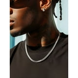 ChainsProMax Stainless Steel Flat Box Chain Male Necklace 22inch 6mm ...