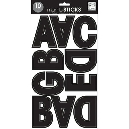Large Alphabet Stickers-Black | Walmart Canada