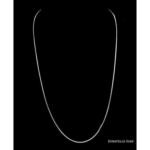 Sterling Silver 925 Round Snake Chain 1MM, 16"-24", Snake Chain ...