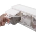 2 Pack 3 Grids Clear Seasoning Box with Handle and Spoon, Seasoning ...
