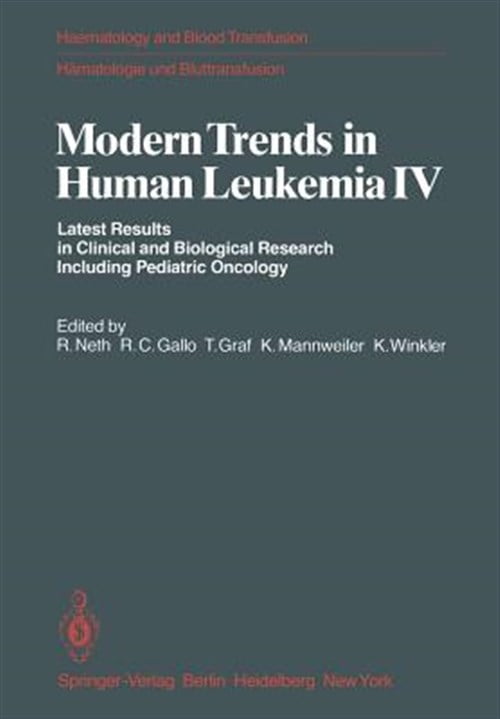 Pre-Owned Haematology and Blood Transfusion HÃ¤mato Modern Trends in ...