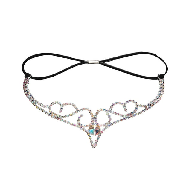kusrkot Rhinestone Forehead Chain Bohemian Decoration Headpiece for ...
