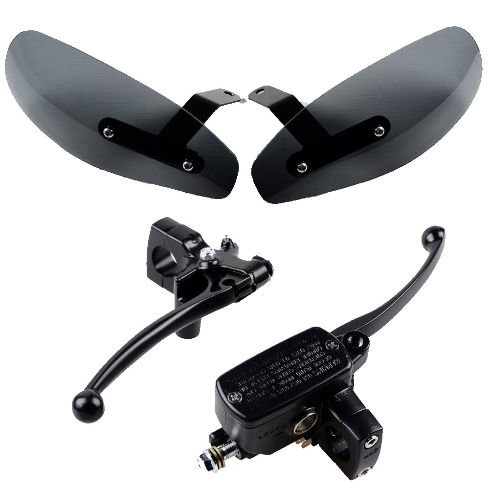 Motorcycle 1" Handlebar Master Cylinder Reservoir Brake Lever + Smoke ...