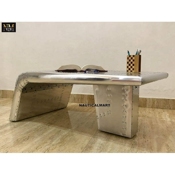 Nauticalmart Aviator Coffee Table Aluminium Vintage Aircraft Airman ...