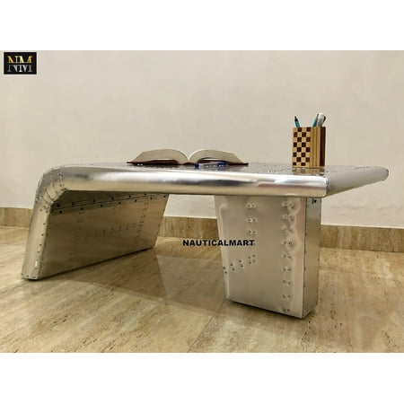 Nauticalmart Aviator Coffee Table Aluminium Vintage Aircraft Airman ...