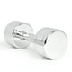 CAP Barbell Chrome Dumbbell with Contoured Handle, Single, 20lb ...