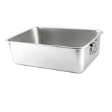 Stainless Steel Smooth Litter Pan w/Handle for Cats and Rabbits Metal ...