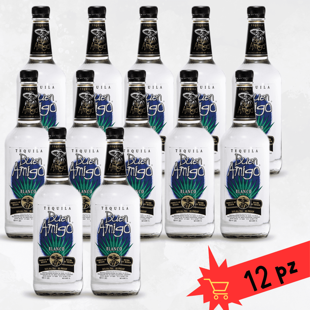 Tequila Buen Amigo 1Lt Caja de 12 botellas Blanco | Walmart en línea
