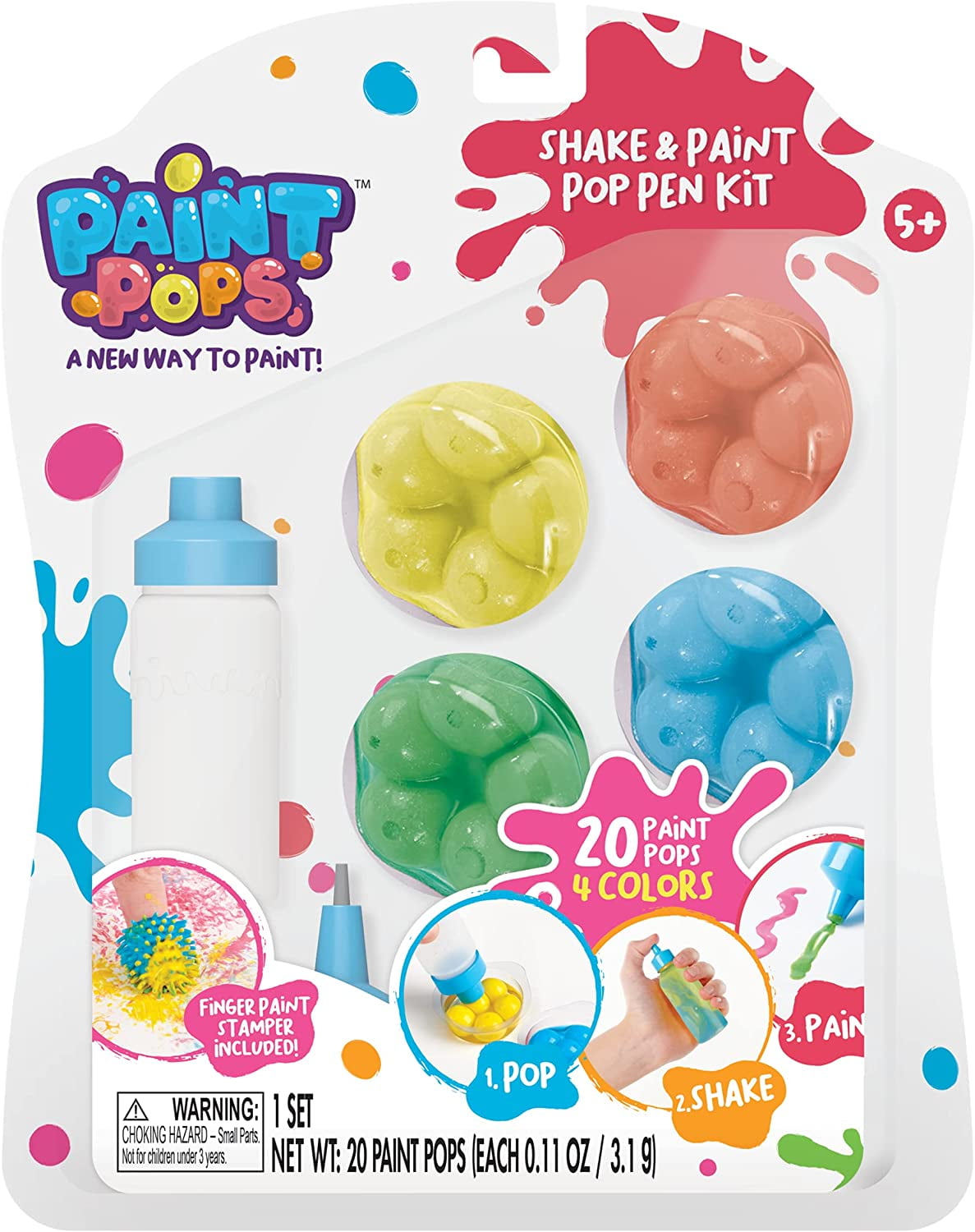 WowWee Paint Pops -Shake Paint Pop Pen Kit, Multicolor - Walmart.com