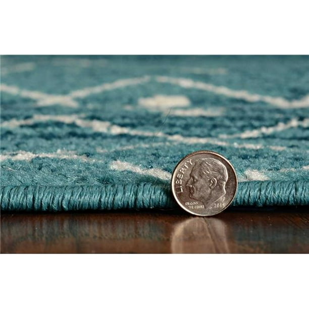 63" X 91" Ocean Blue Polypropelene Rug - Walmart.ca