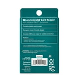 onn USB C/USB 2.0 Memory Card Reader for SD/Micro SD Cards - Walmart ...