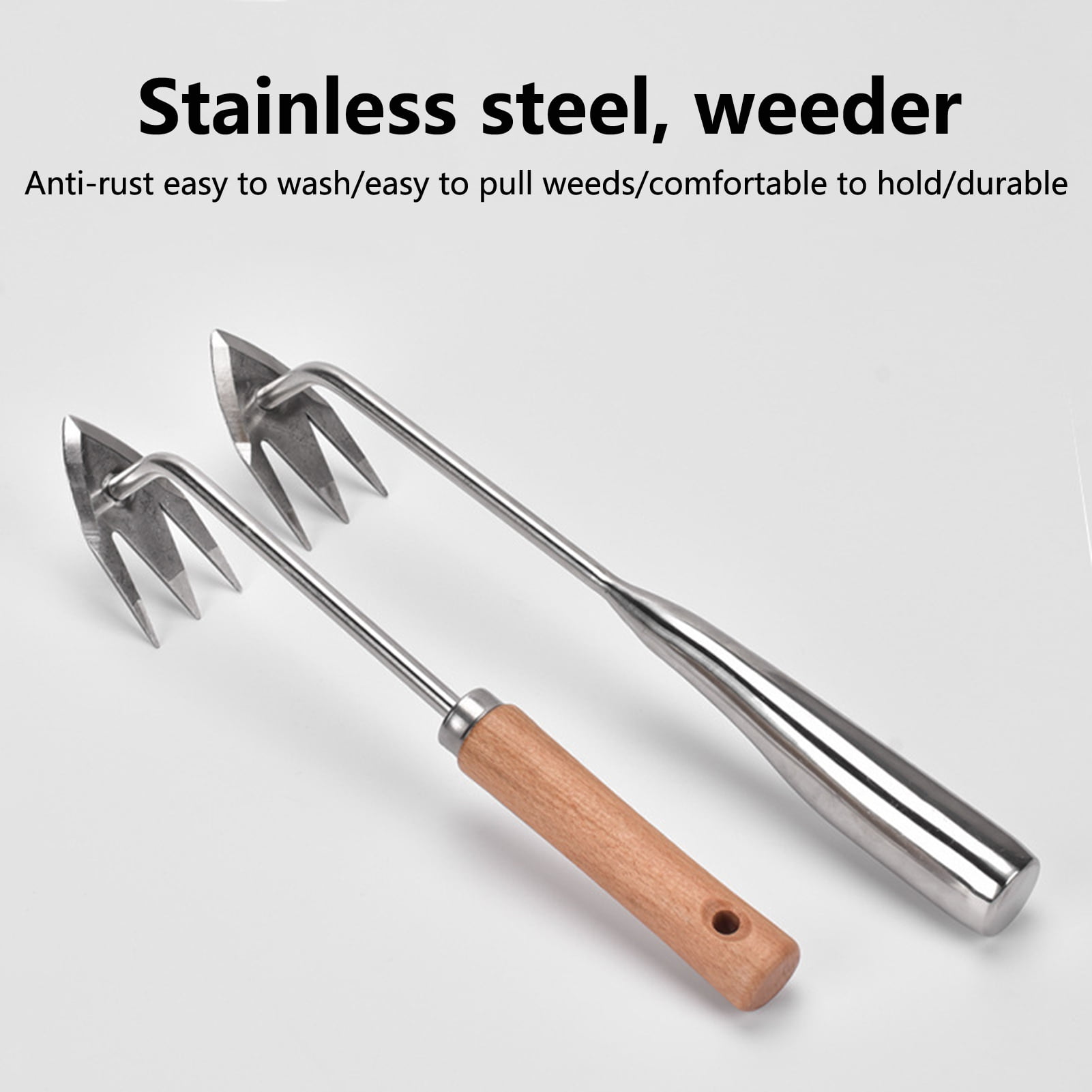 Hariumiu Garden Weed Puller Lever Base V-Shaped Fork Sharp Tip ...