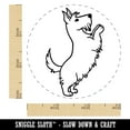 Scottish Terrier Dog Begging Self-Inking Rubber Stamp Ink Stamper ...