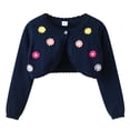 Agkizg Girls Fall Solid Color One Button Floral Cape Sweater, Long ...