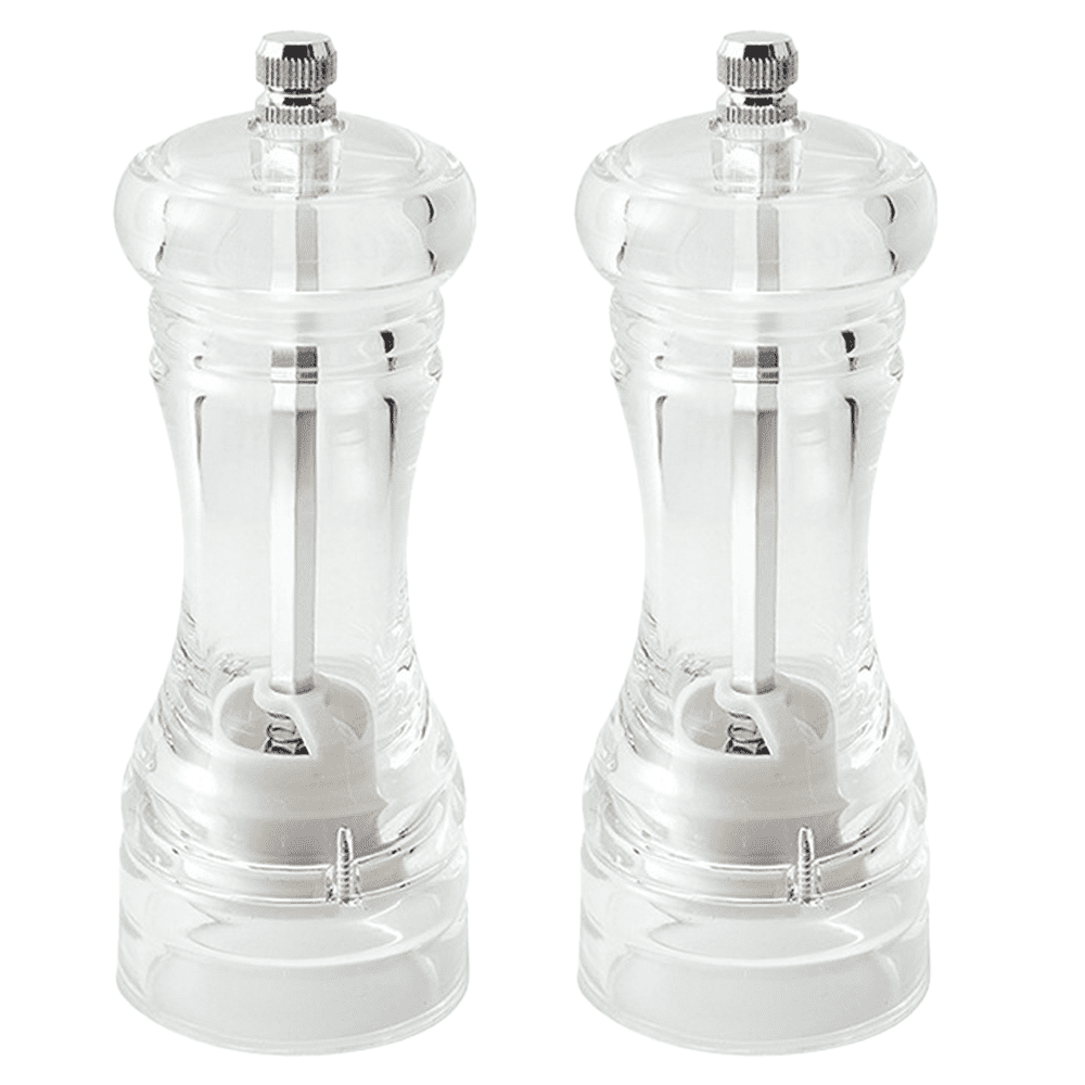 Clear Acrylic Salt and Pepper Grinder Refillable Sea Salt Pepper ...