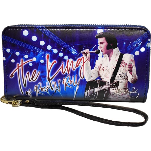 Elvis Presley Wallet - The King White Jumpsuit - Walmart.com