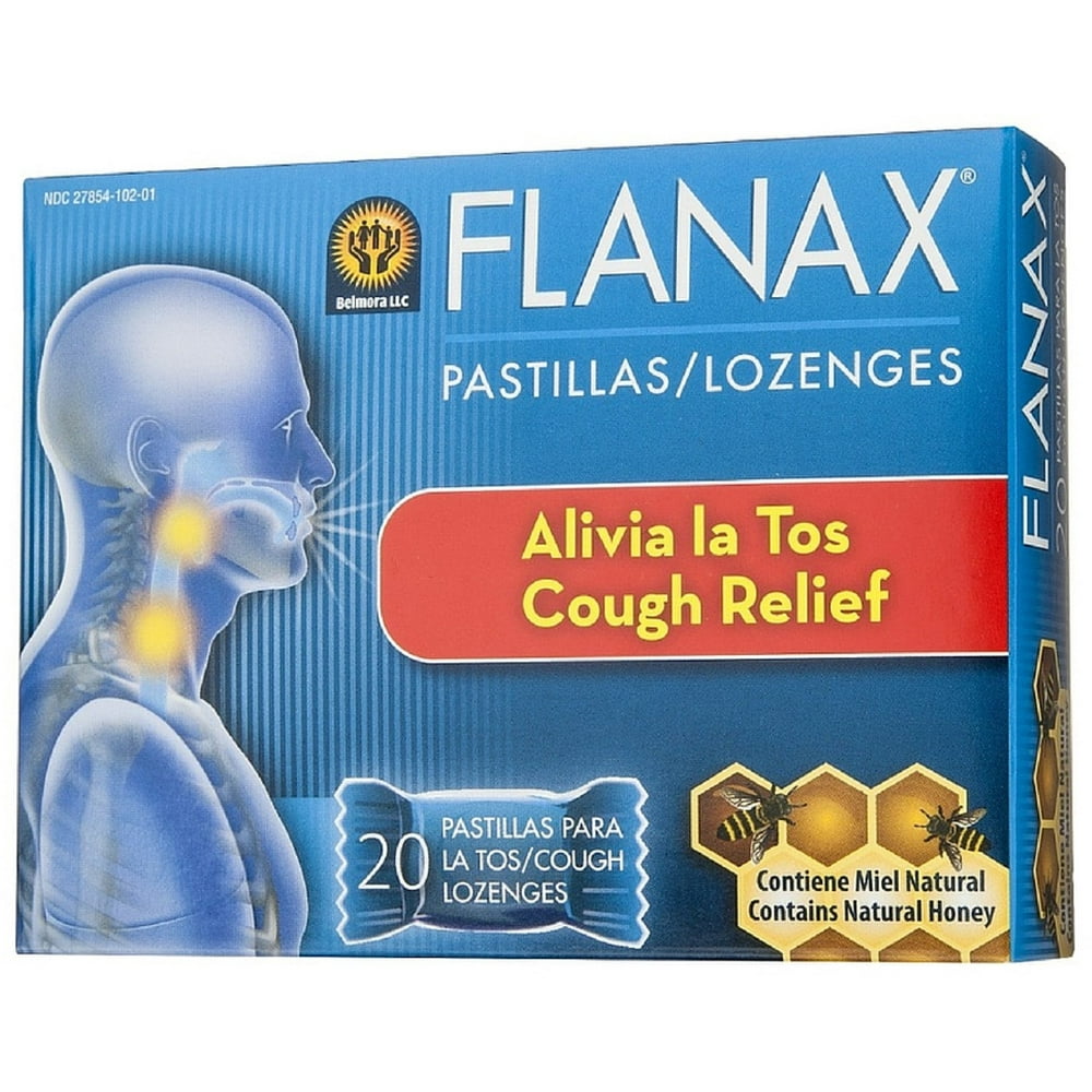 Flanax Cough Relief Throat Lozenges 20 ea (Pack of 6) - Walmart.com ...