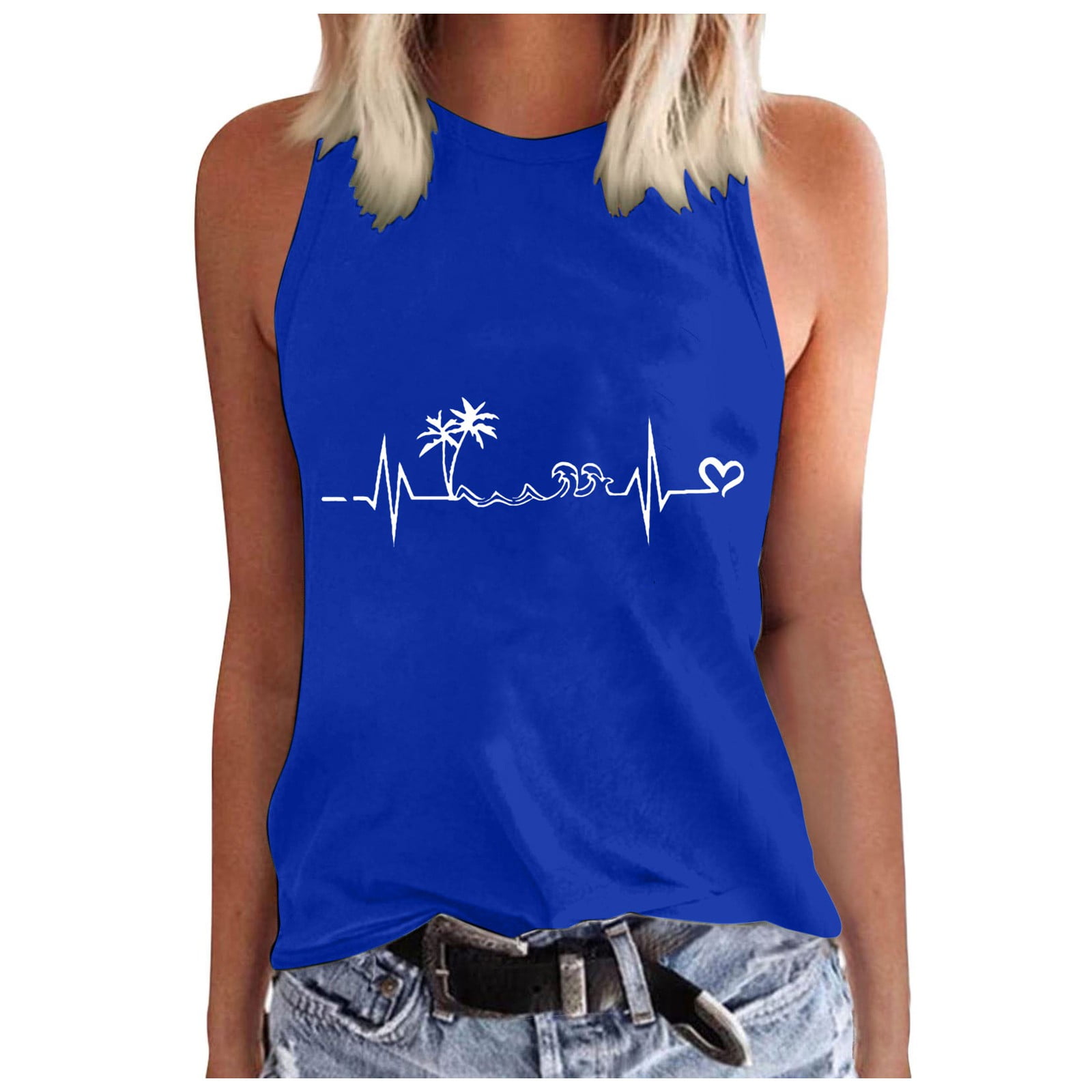 Click here for Gdreda Tank Top Women Tank Tops Women Beach Graphi... prices