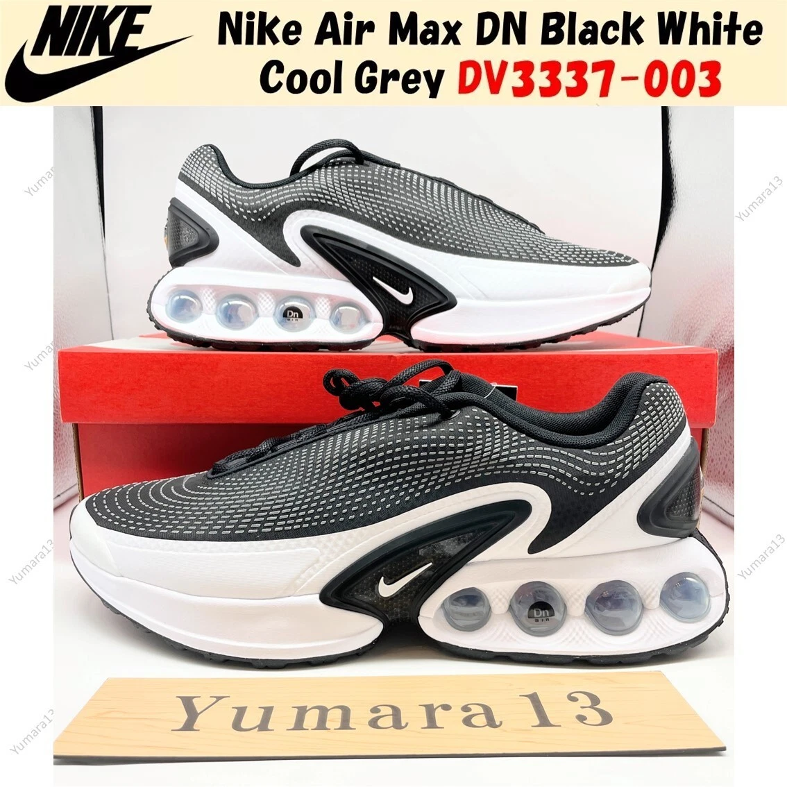 Nike Air Max DN Black White Cool Grey DV3337-003 Men's Size | Walmart ...