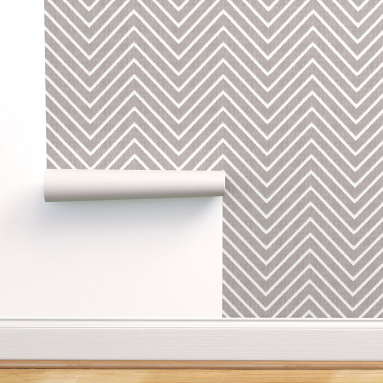 Silver Chevron Wallpaper