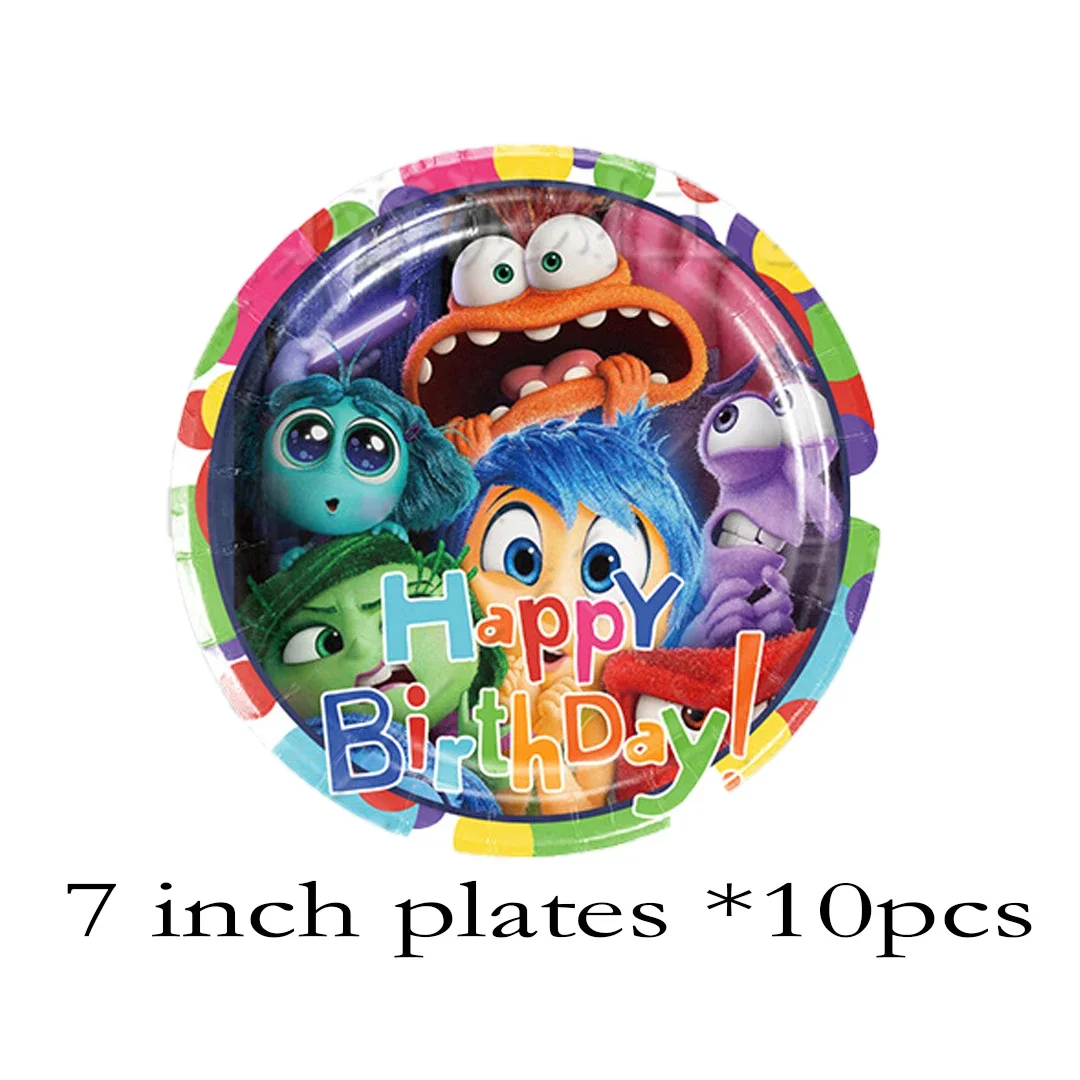 Serie de fiestas Inside Out 2, pancarta desechable para tarta ...