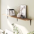 Arras 48 inch Long, 8 inch Deep, Rustic Wood Floating Shelves for ...