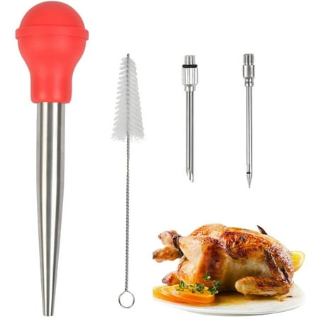 Best Utensils Turkey Baster Set, Food Grade Rubber Bulb?Stainless Steel ...