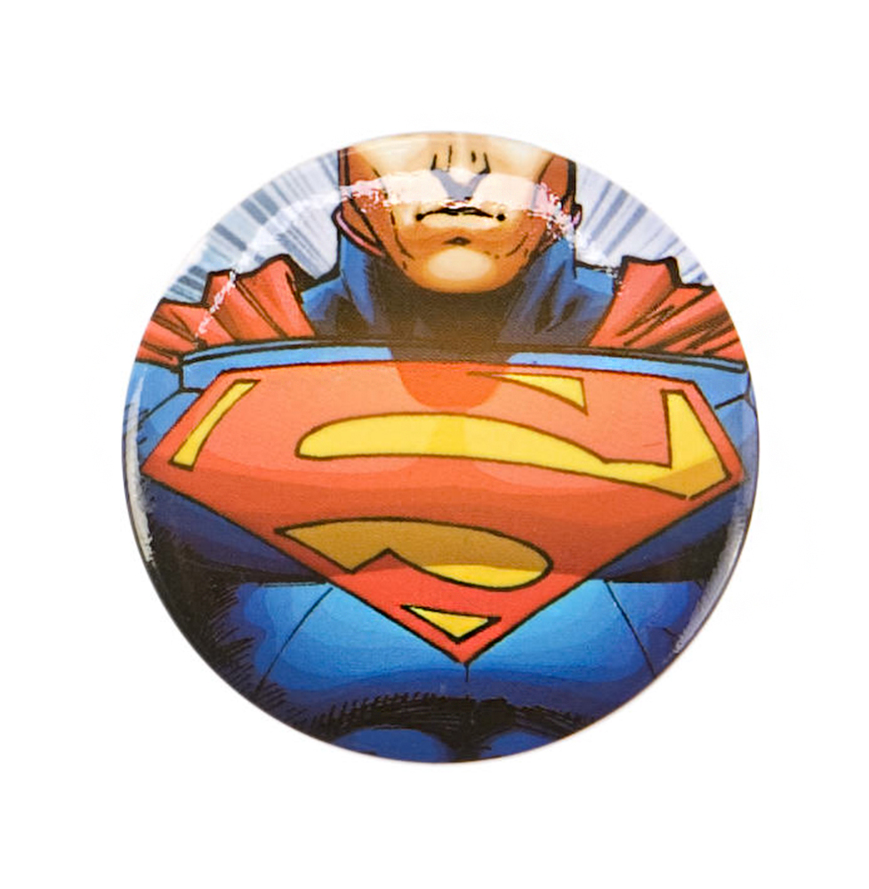 DC Comics Superman Chest Logo 1.25 Inch Button - Walmart.com