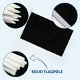 Anley Black Mini Flag 12 Pack - Hand Held Small Miniature Solid Black ...