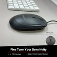Computer Mouse Wired, Macally Silent USB Mouse - Slim & Compact USB ...