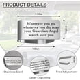 May Your Guardian Angel Watch Over You Engraved Stainless Visor Clip ...