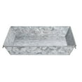 HUBERT® Galvanized Metal Serving Pan - 10" L x 12" W x 2" H - Walmart.com