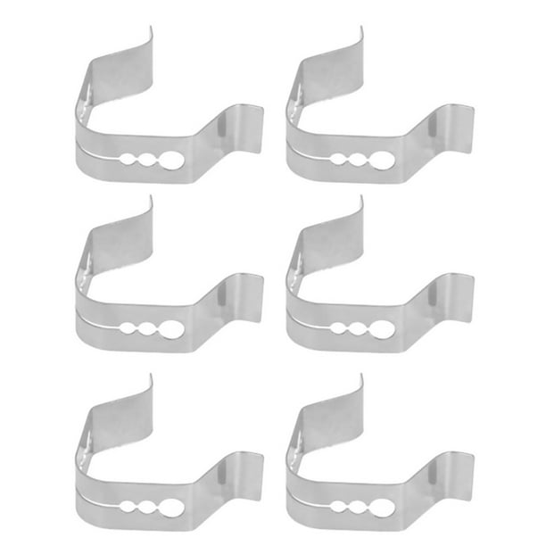 Luckyn 6 Pieces Meat Thermometer Probe Clip Holder Three-Hole Barbecue ...