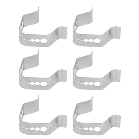 Luckyn 6 Pieces Meat Thermometer Probe Clip Holder Three-Hole Barbecue ...