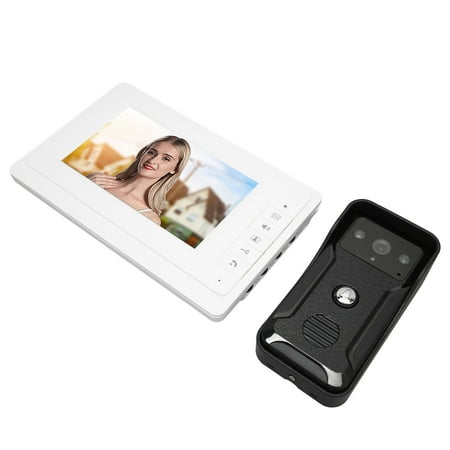 Wired Video Door Bell, 7inch Electronic Lock Control Function Night ...
