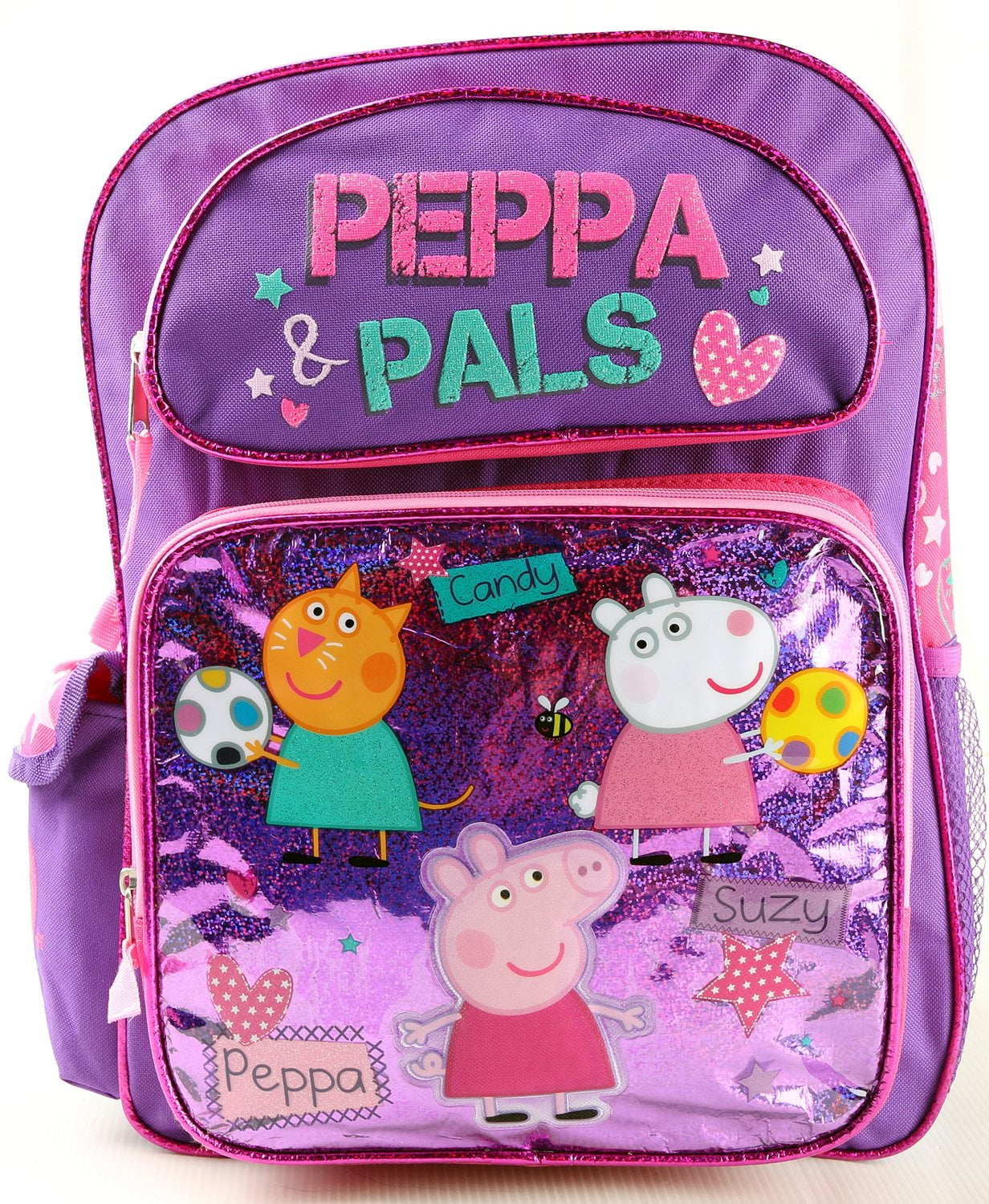 Backpack - - Peppa Pals Pink Large School Bag New 117331 - Walmart.com