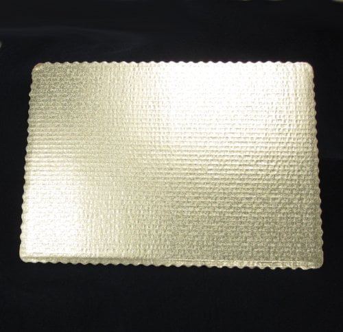 Gold Corrugated Rectangular Cake Boards, Single Wall 50, 13-3/4" x 17-3 ...
