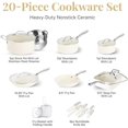 Natural Collection 20 Piece Aluminum Ultra Performance Ceramic Nonstick
