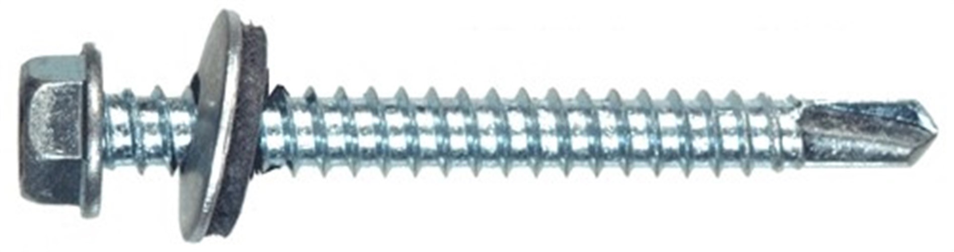 47267 Sheet Metal Self Drilling Screws With Washer Hex Head Zinc 1 4