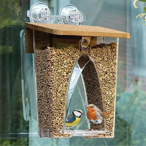 Beautiful Arch Window Wild Bird Feeder with Huge 4LBS Capacity & Ultra ...