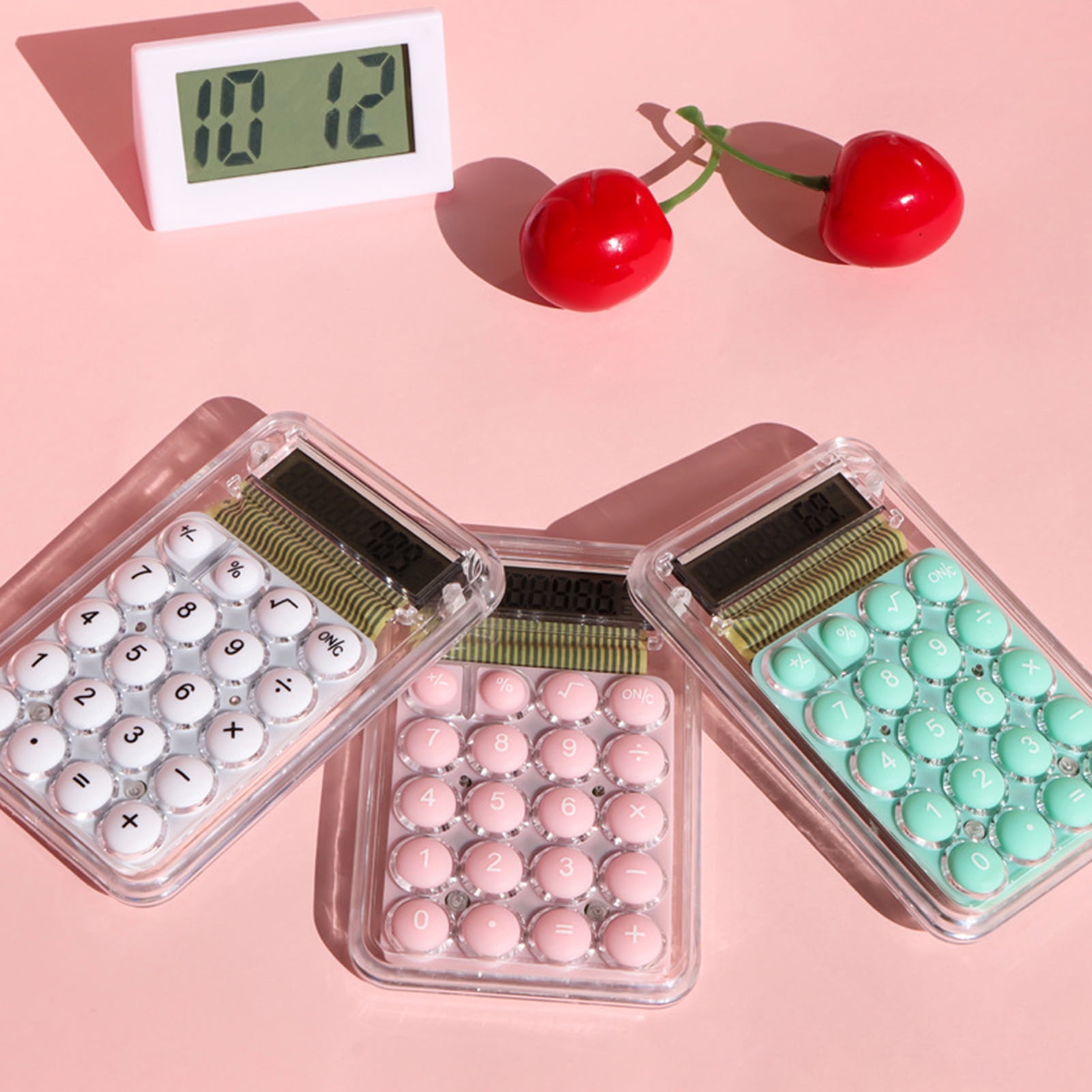 Hesroicy Mini Calculator 8 Digits Display Silence Widescreen Students ...