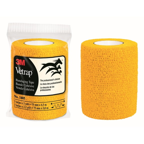 3M Vetrap Bandaging Tape Bulk Pack, 1405GD Bulk Gold - Walmart.com