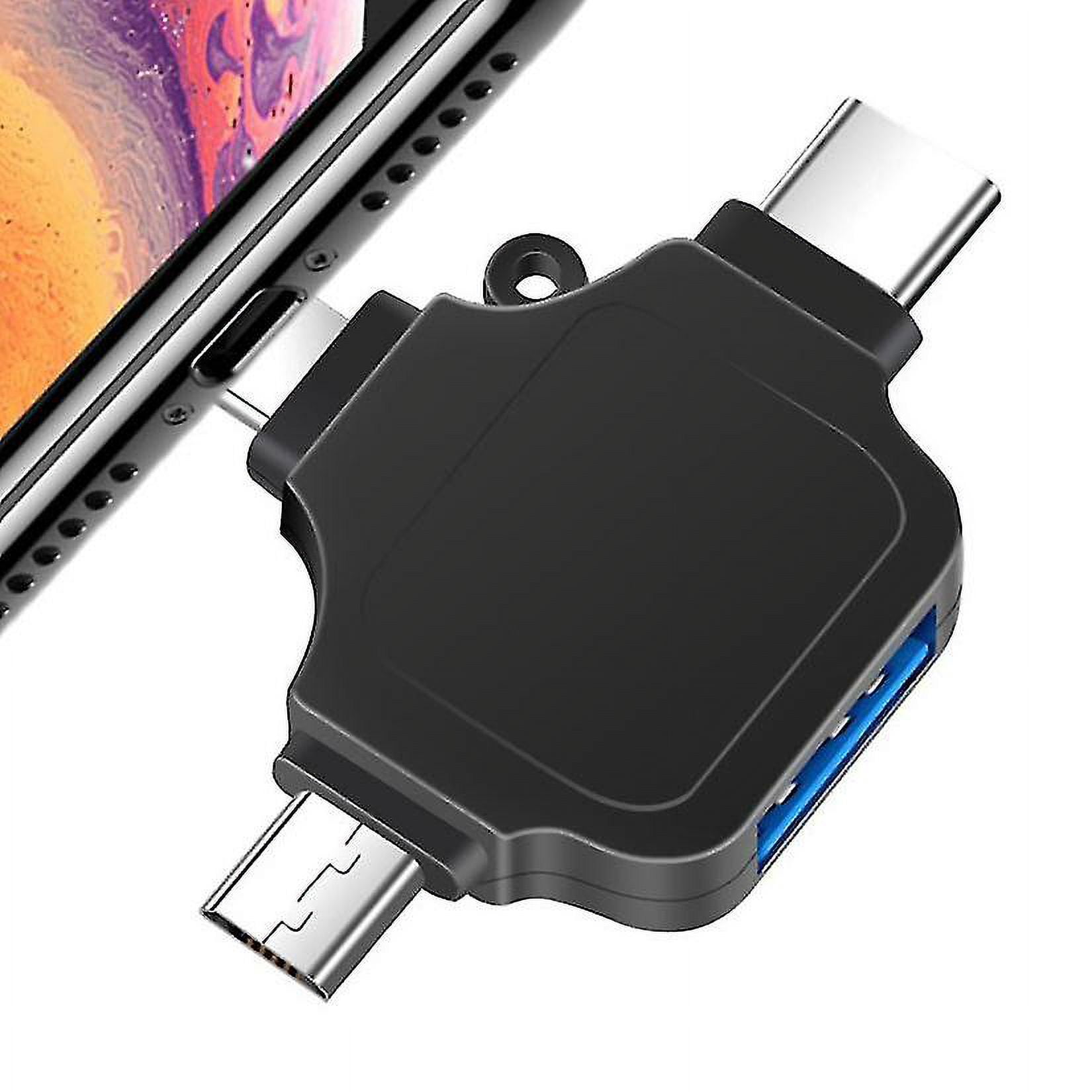 Lector de tarjetas Micro SD 4 en 1 para Iphone/ipad/android/mac ...