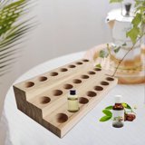 21 Holes Wooden Essential Oil Storage Rack 3 Tiers Tray Container ...