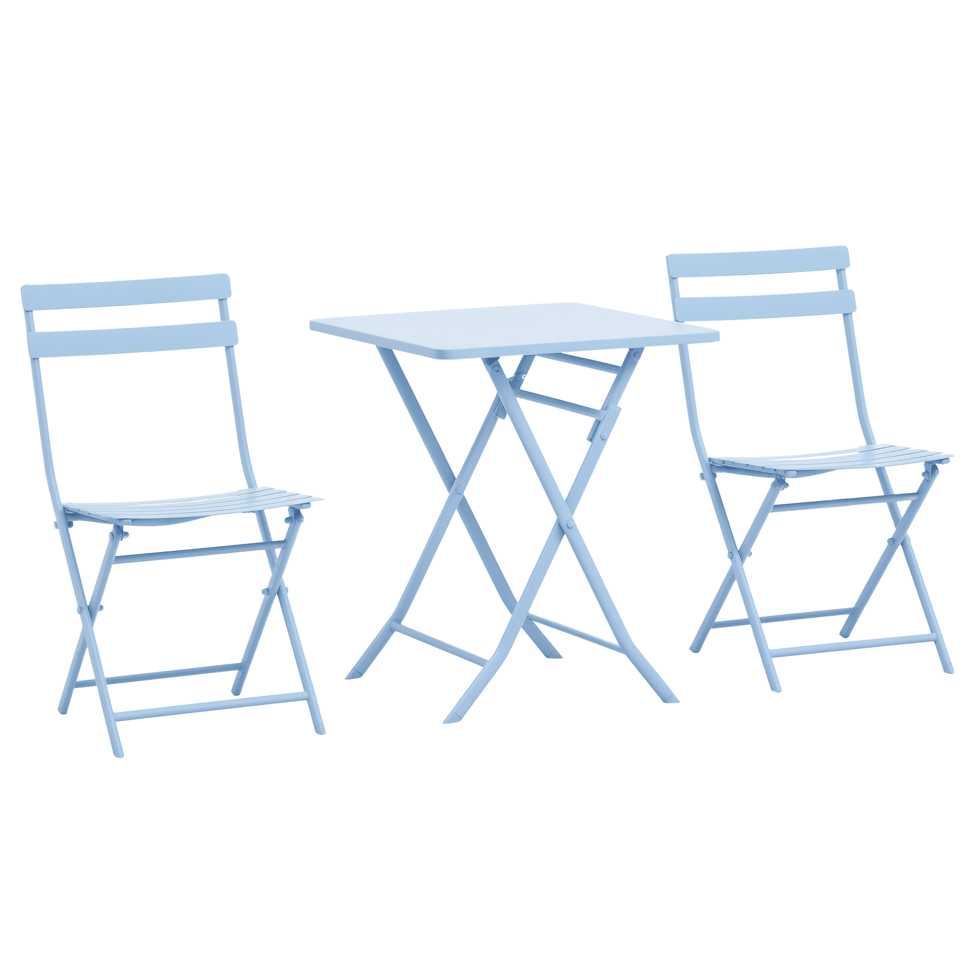 Click here for Outsunny 3 Pieces Garden Bistro Coffee Set Blue 23... prices